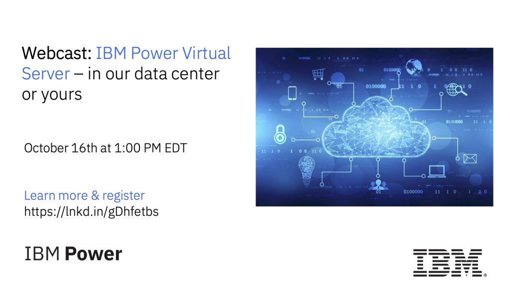 IBM PowerVS Webinar: Cloud Evolution - Paul Chapman